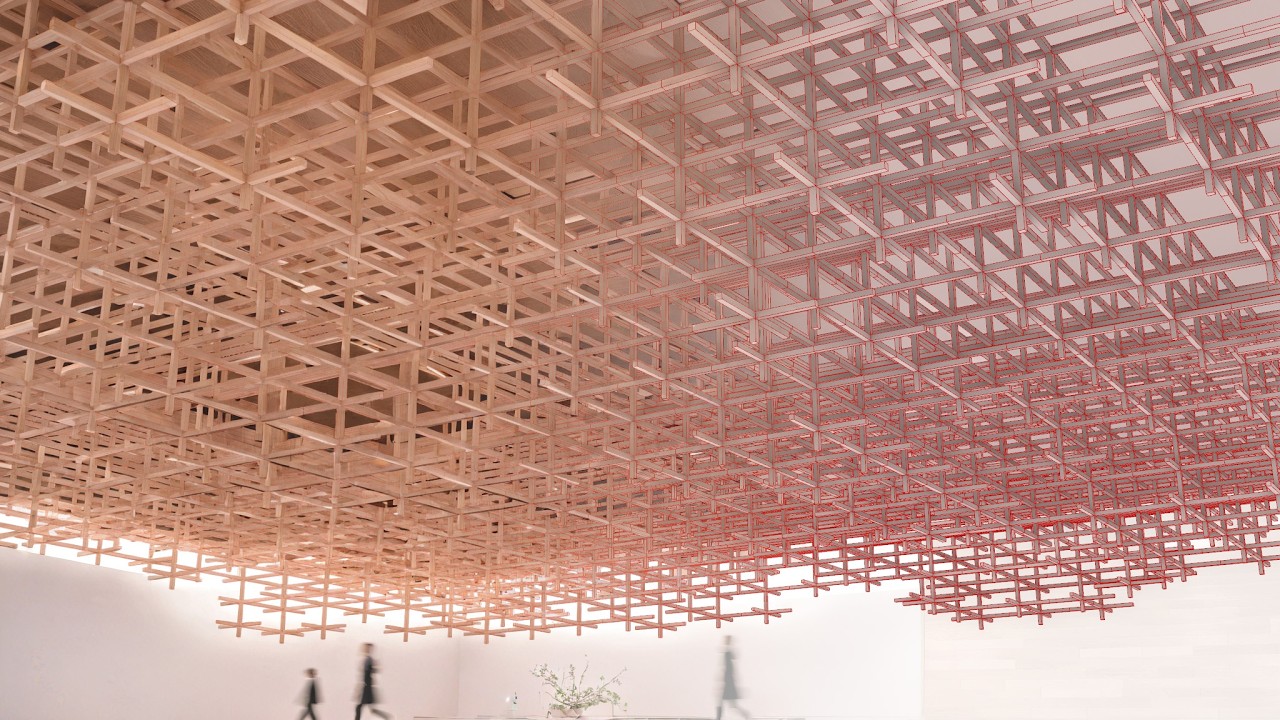 [Grasshopper]Ceiling design with crosses - YouTube