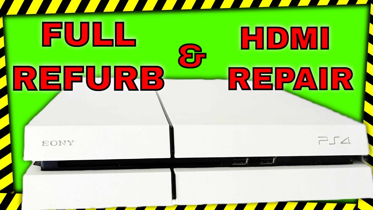 PS4 Overheating and HDMI Repair | White Light Of Death (WLOD) - YouTube