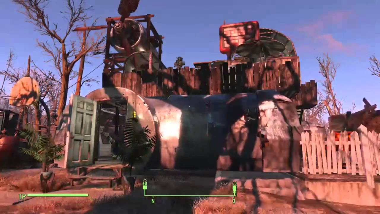 Fallout 4 EPIC Settlement Sanctuary Tower - YouTube