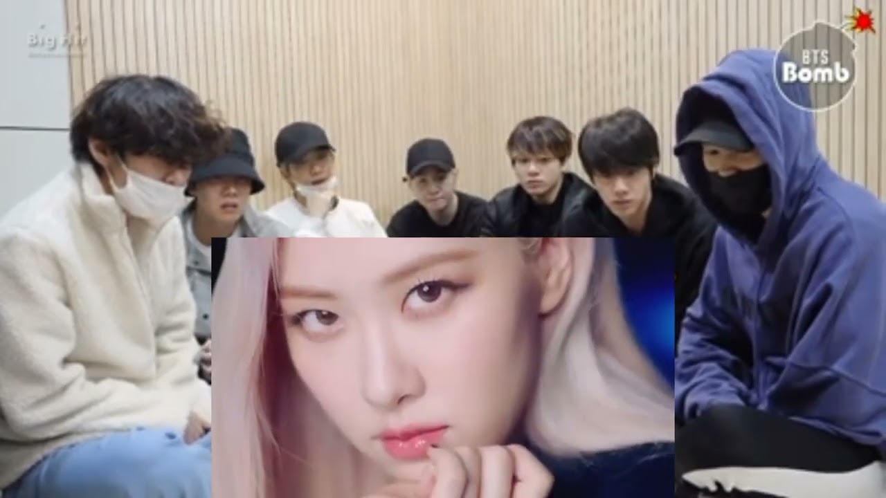 BTS reaction to Rosè Hard to love mv - YouTube