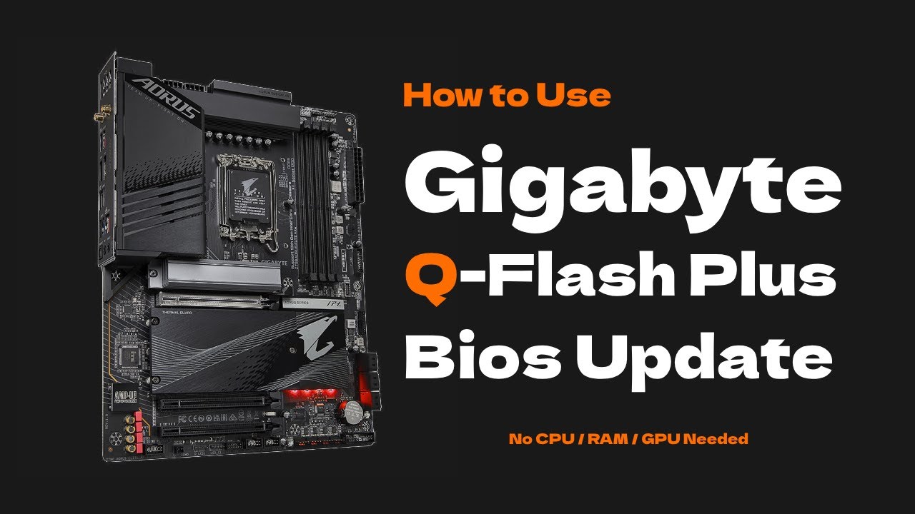 How to Use Gigabyte Q-Flash Plus - YouTube