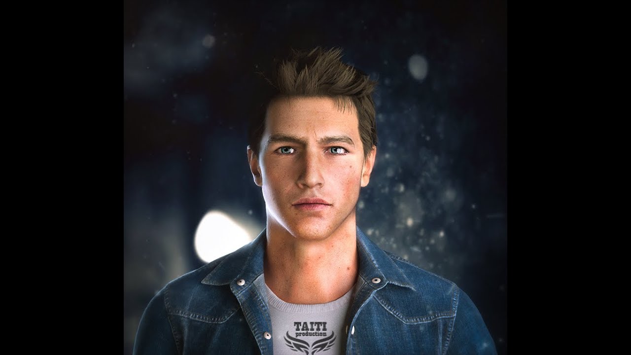 Combined faces of male game characters - YouTube