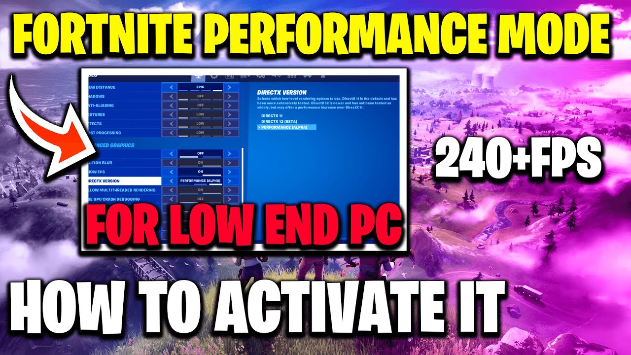 Best Way To Enable Performance Mode In Fortnite Boost Your Fps & Fix If ...