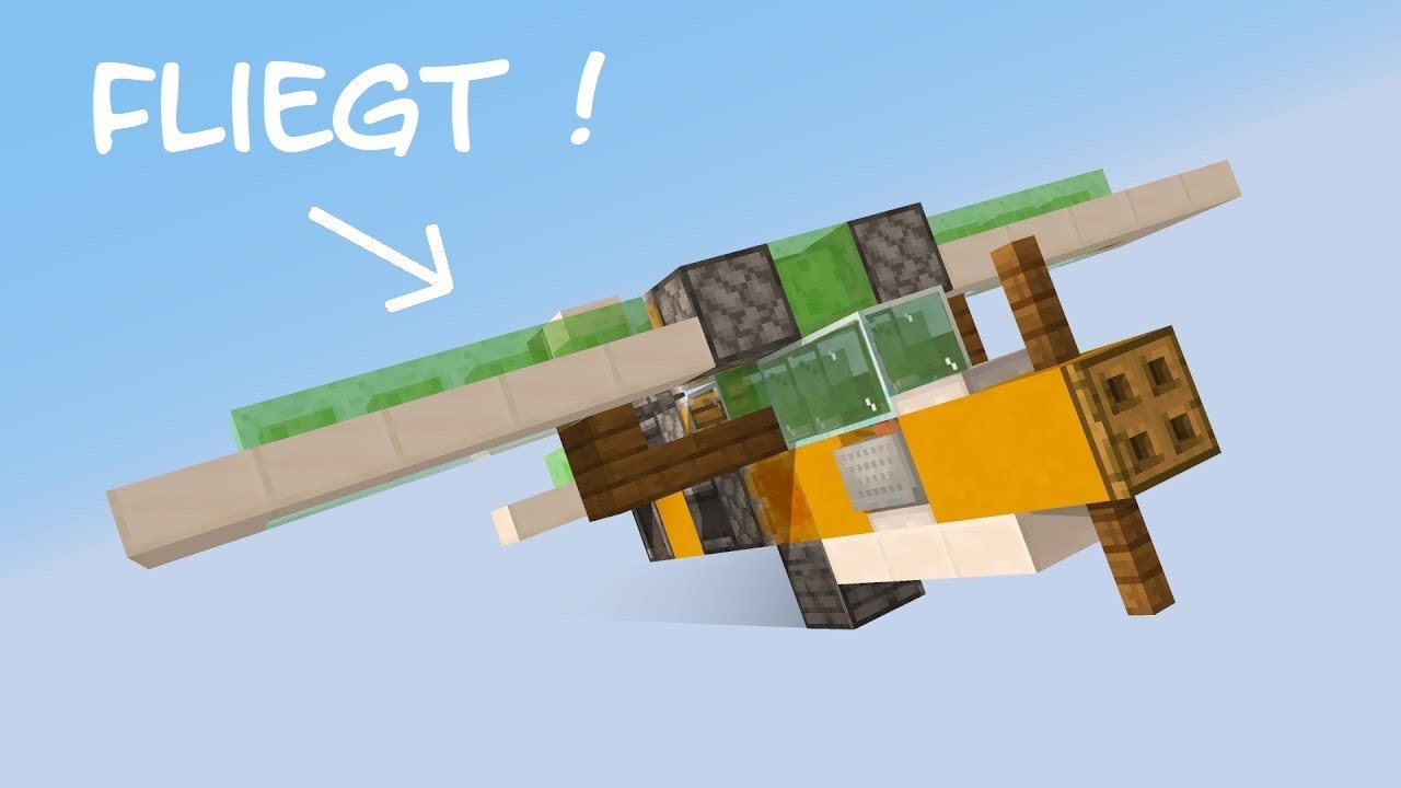 Wie erstelle ich ein funktionierendes Flugzeug in Minecraft ? Java ...