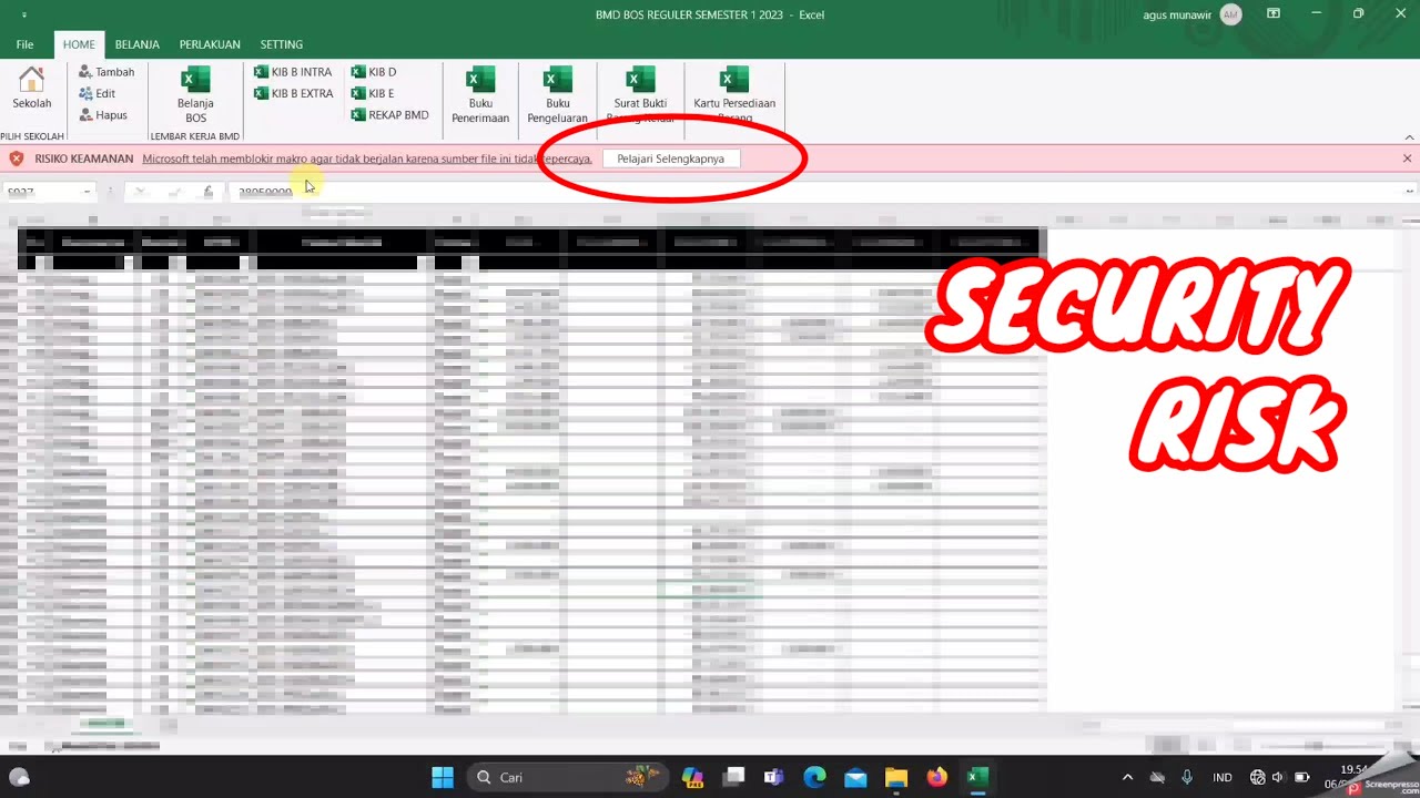 CARA MENGATASI RISIKO KEMANAN SECURITY RISK PADA MS EXCEL MACRO cara-mengatasi-risiko-kemanan-security-risk-pada-ms-excel-macro
