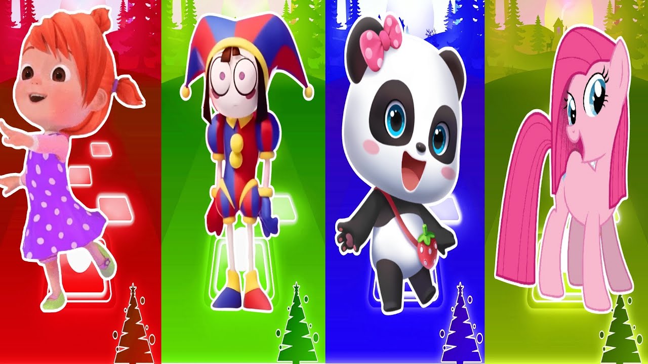 Tiles Hop - Cocomelon 🆚 Digital Circus 🆚 Baby Buss 🆚 My Little Pony ...