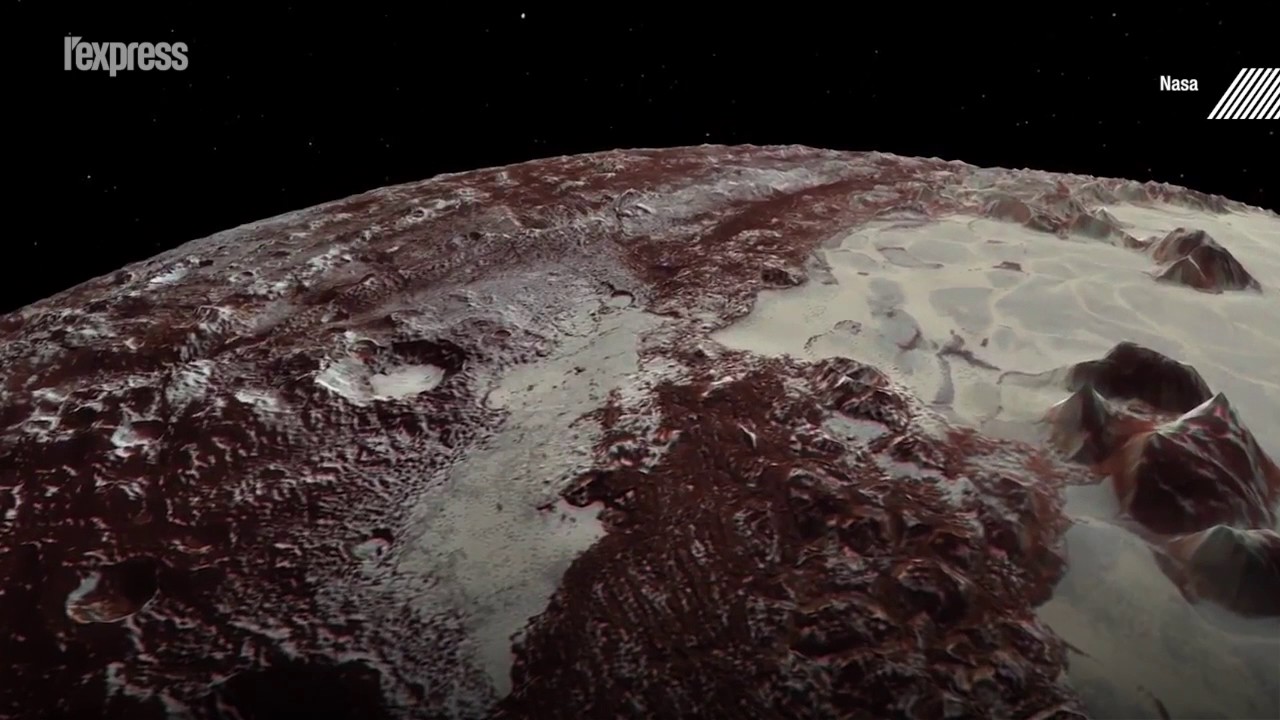 La Nasa dévoile des images de Pluton comme si vous y étiez - YouTube
