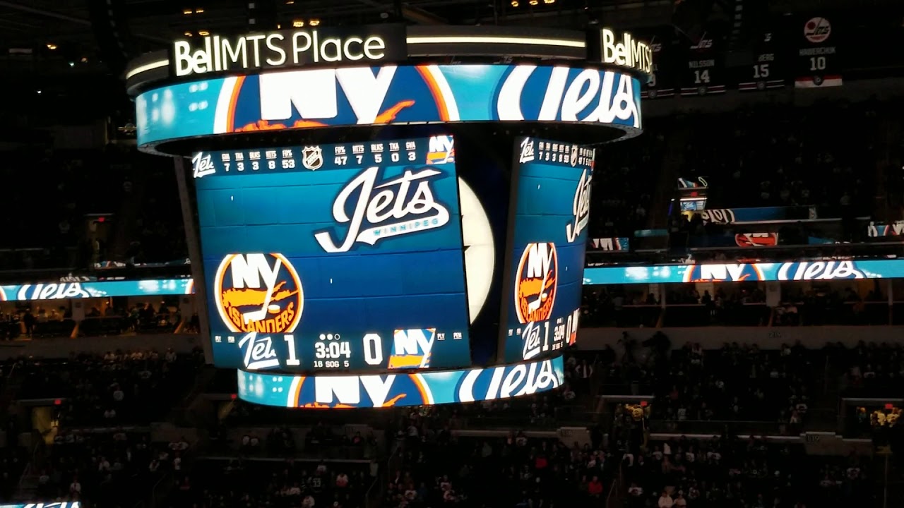 Jets vs. Islanders 10/17/19 2nd Period Entrace - YouTube