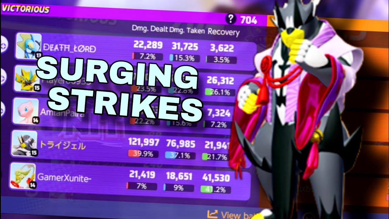 URSHIFU GAMEPLAY WITH SURGING STRIKES || POKEMON UNITE MONTAGE || # ...