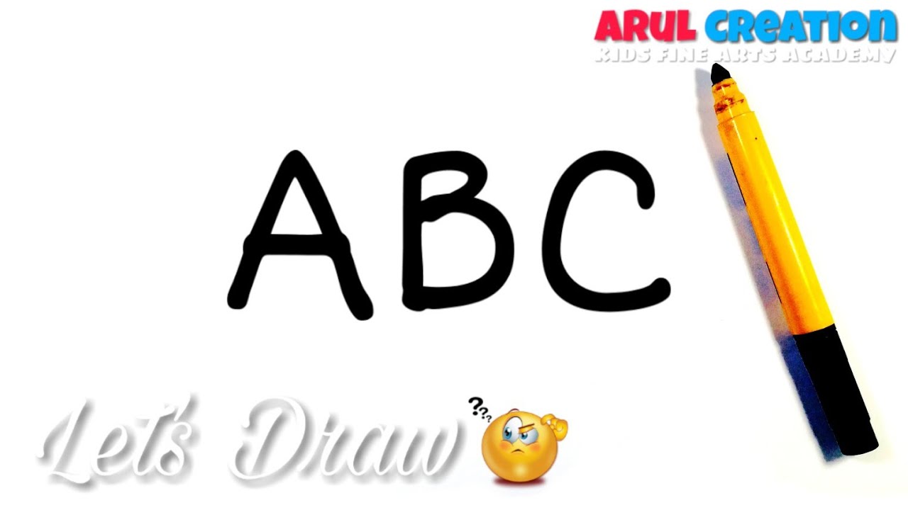 DRAWING! ABC with How to Draw Happy CHILDREN'S DAY Drawing easy ...