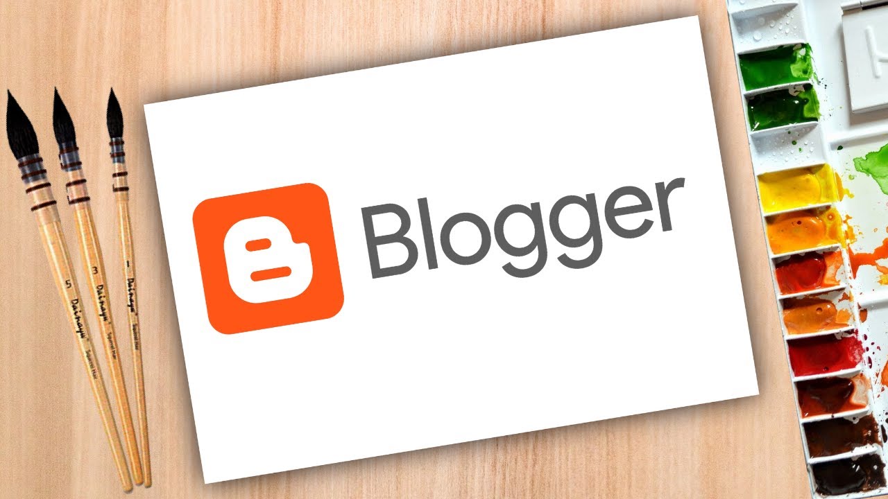 How to draw a Blogger logo | Blogger App drawing - YouTube