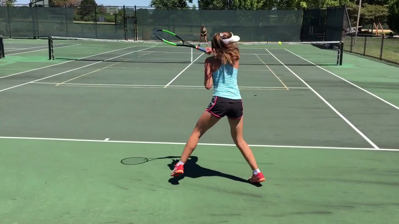 Playing Tennis With My Tennis Partner Part.2 - YouTube