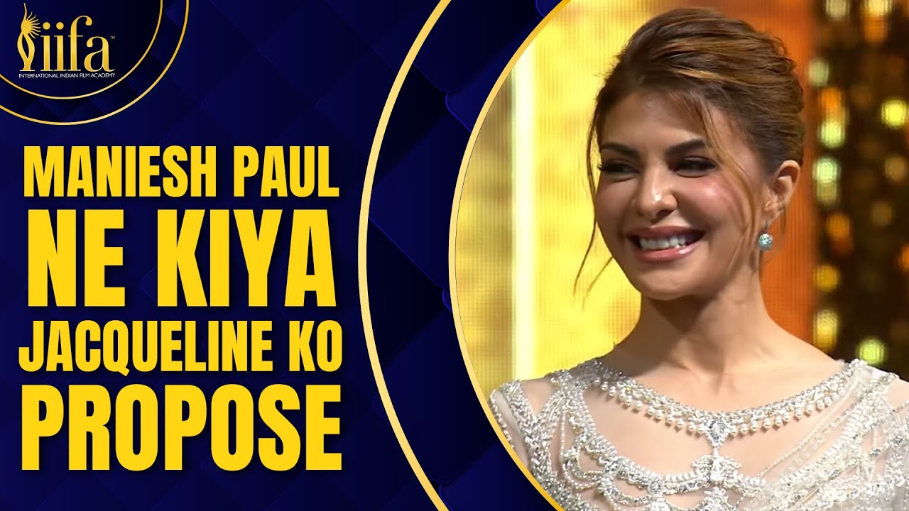 Maniesh paul ne kiya jacqueline ko propose - YouTube