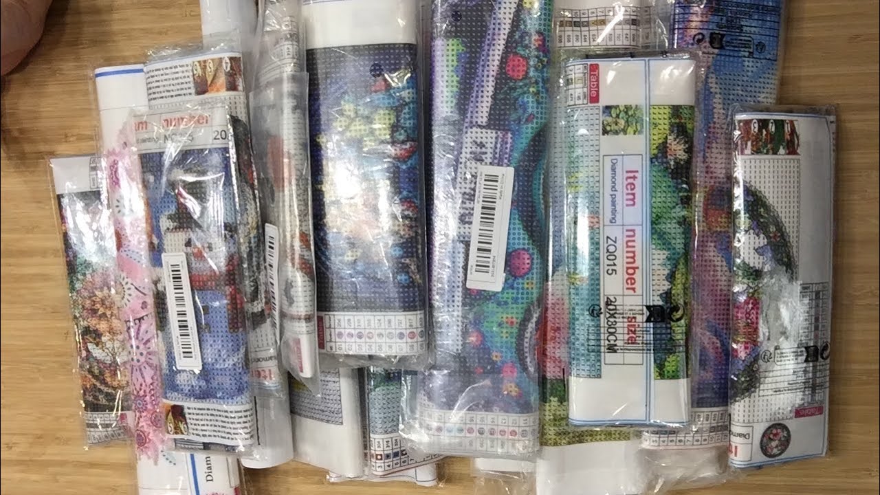 Large Temu Haul Diamond Paintings. - YouTube