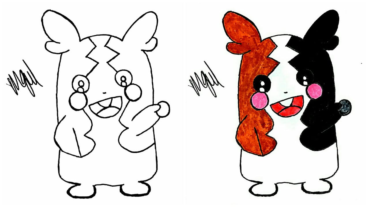 HOW TO DRAW MORPEKO FROM POKEMON - YouTube