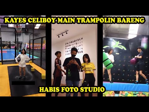 AKHIRNYA CELIBOY MAIN TRAMPOLIN BARENG AYANG KAYES & FOTO DI STUDIO