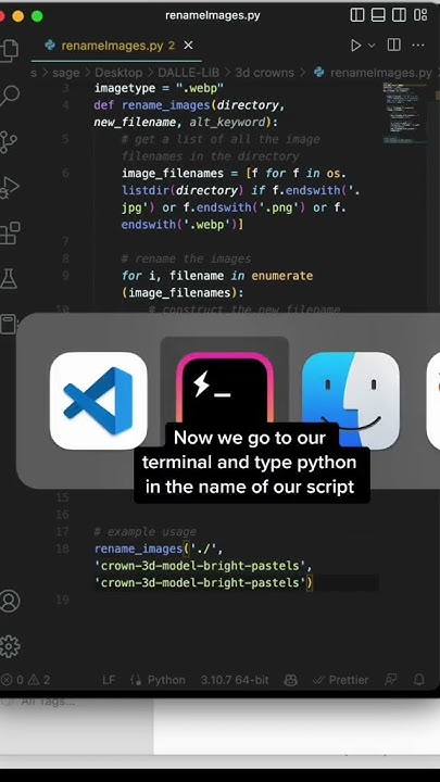 How to write a Python script for image search engine optimization using ...