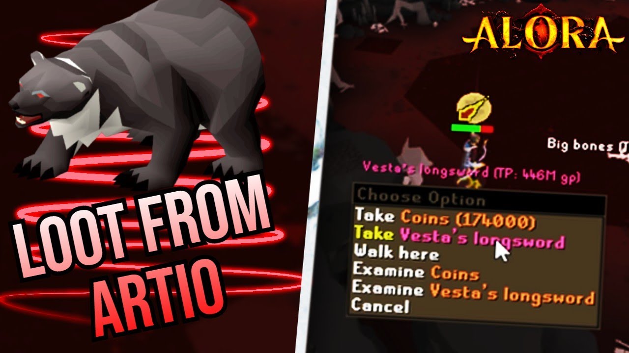 Loot From Artio I made 446m+ From Artio - Alora RSPS - YouTube