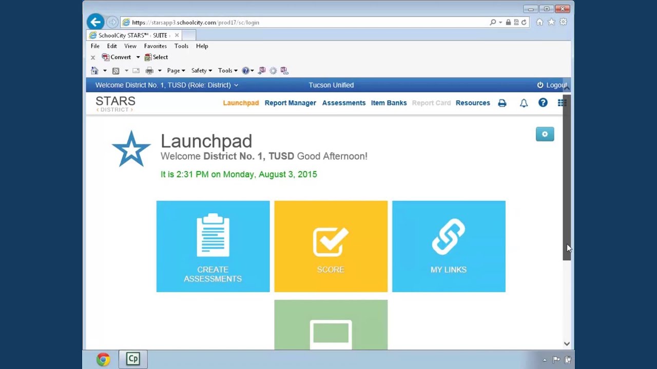 Administering an Online Assessment: TUSD School City - YouTube
