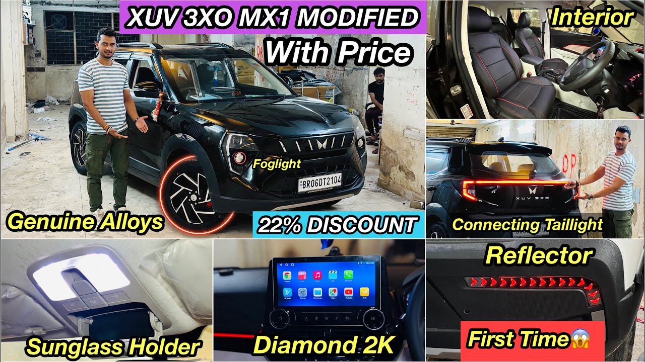 MAHINDRA XUV 3XO MX1 MODIFIED WITH PRICE🔥XUV 3XO MODIFICATION🔥XUV 3XO ...