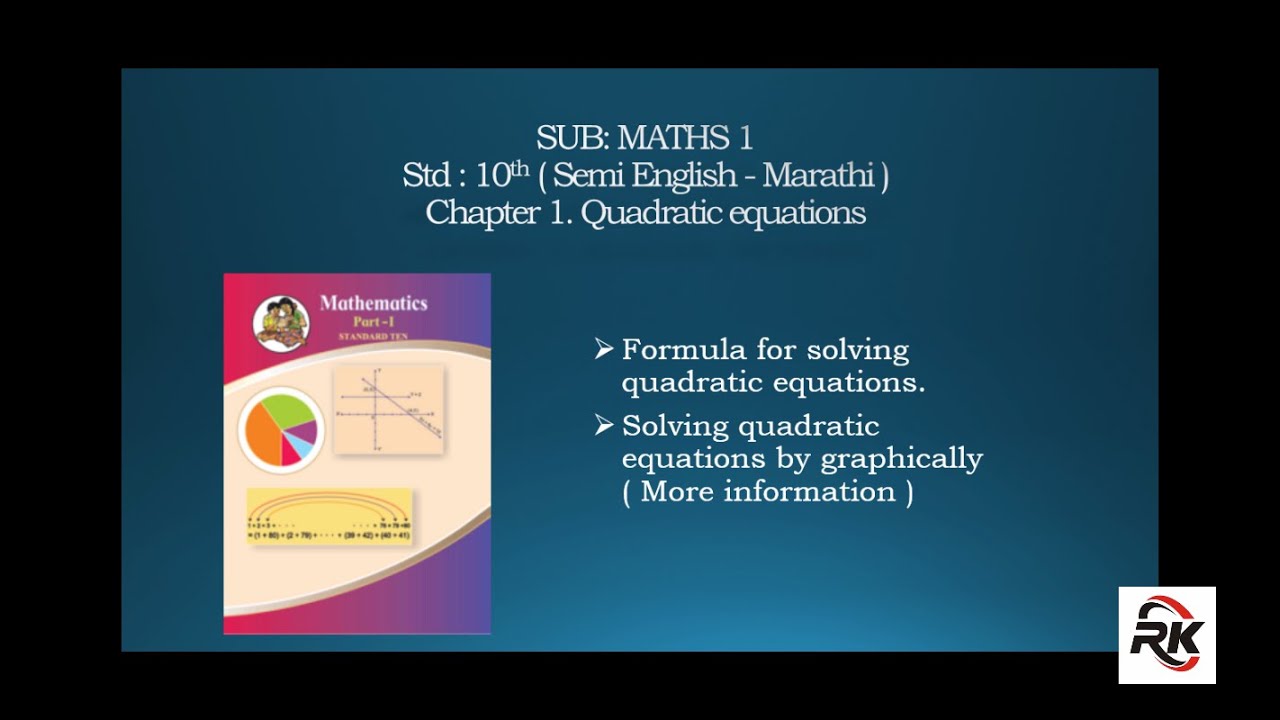 Quadratic equations (Part 7) | Formula method | Graphical method ...