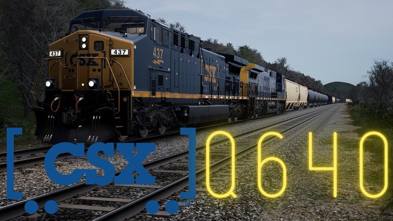 Train Sim World 3 CSX Q640 Manifest From Cumberland To Selkirk. CSX Keystone Subdivision. - YouTube