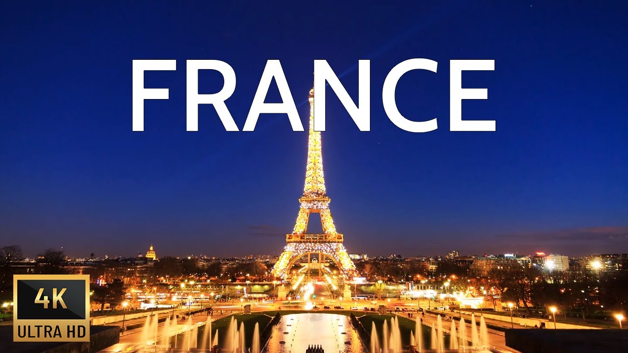 FLYING OVER FRANCE (4K UHD) - Relaxing Music Along With Beautiful ...