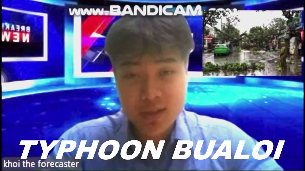 BREAKING NEWS, TYPHOON BUALOI WITH NEWS ANCHOR KHOI DAU, TMU ...