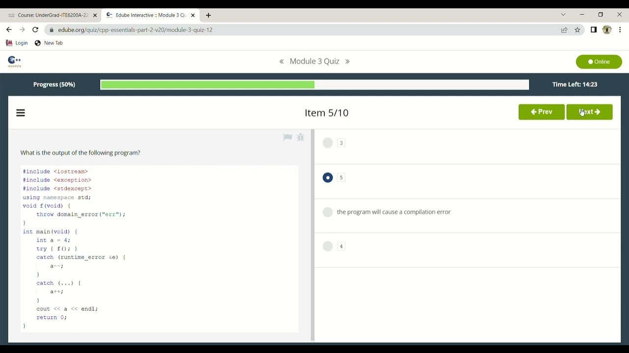 NETACAD CPPE2 MODULE 3 QUIZ - YouTube