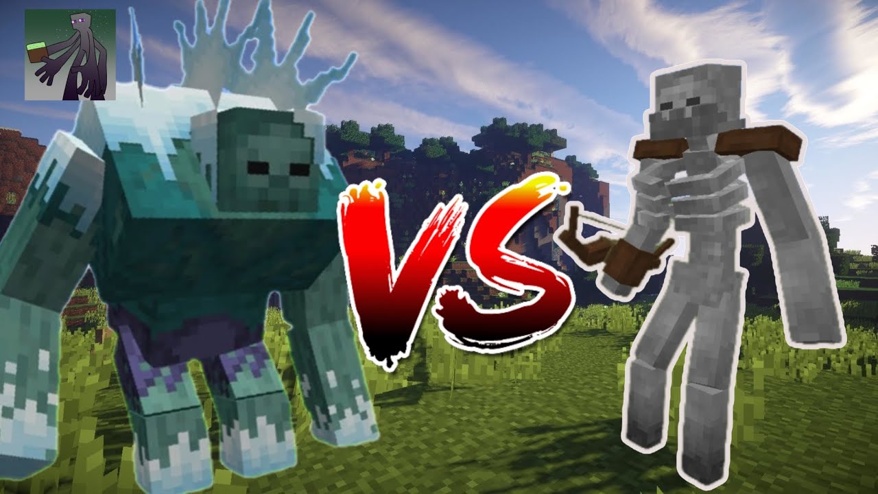 MUTANT FROZEN ZOMBIE .VS. MUTANT SKELETON IN MINECRAFT - YouTube