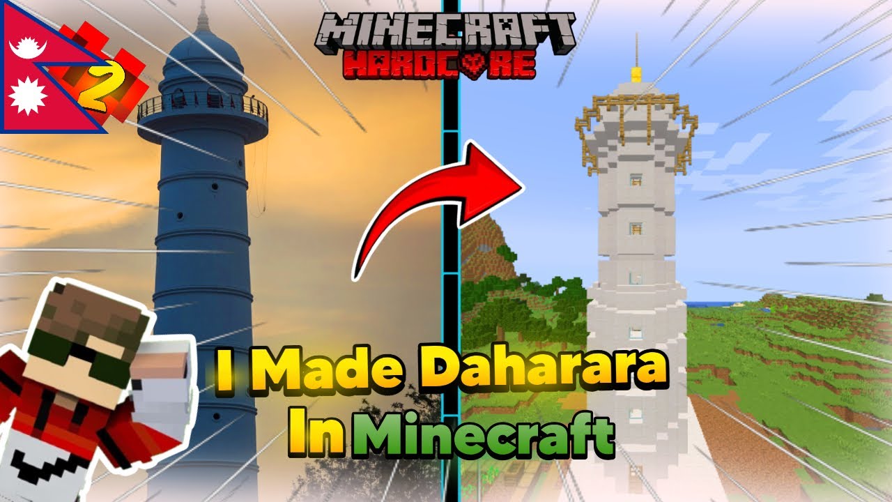 I Made Daharara in Minecraft Hardcore || Part -2 || Nepali || - YouTube