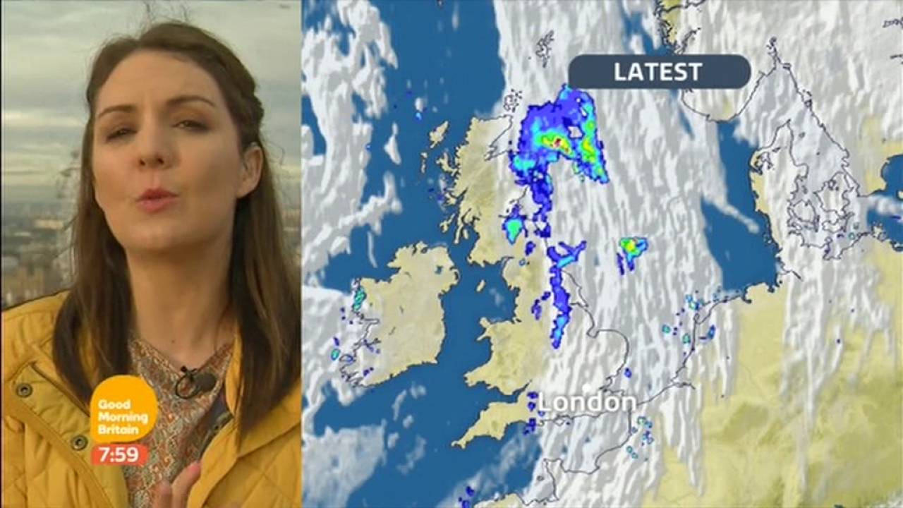 Laura Tobin GMB Weather Roof Of ITV 2016 09 22 - YouTube