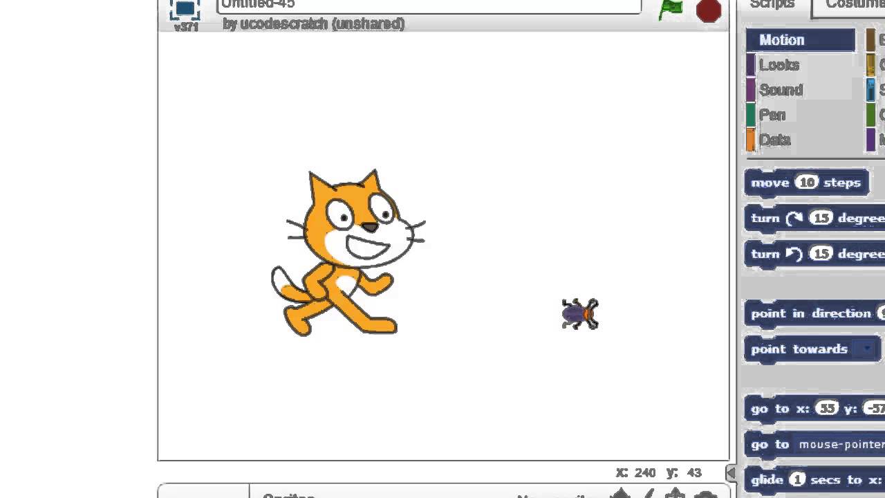 Scratch - I need my sprite to run back and forth - YouTube
