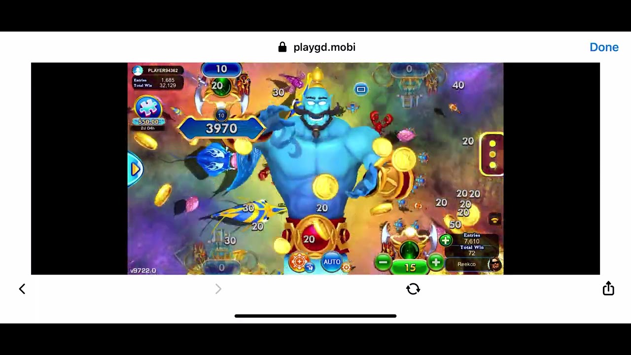 Golden Dragon Fish Table - YouTube