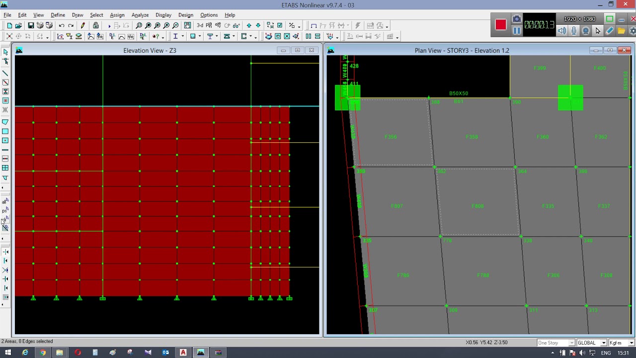 ETABS area overlaps error - YouTube