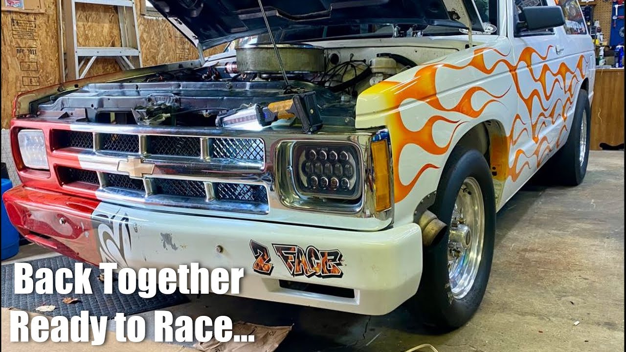 putting our 427 sbc blazer back together to go racing one last time ...