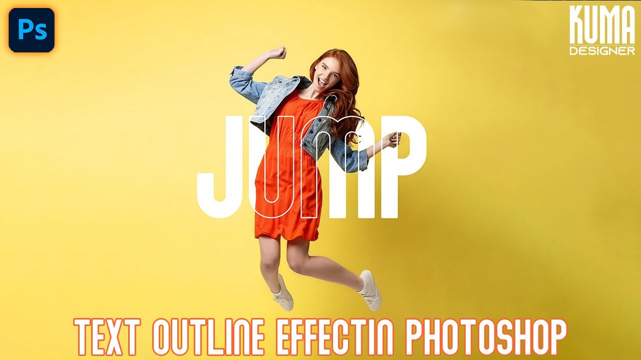 How to text outline effect in photoshop / text outline / how to ...