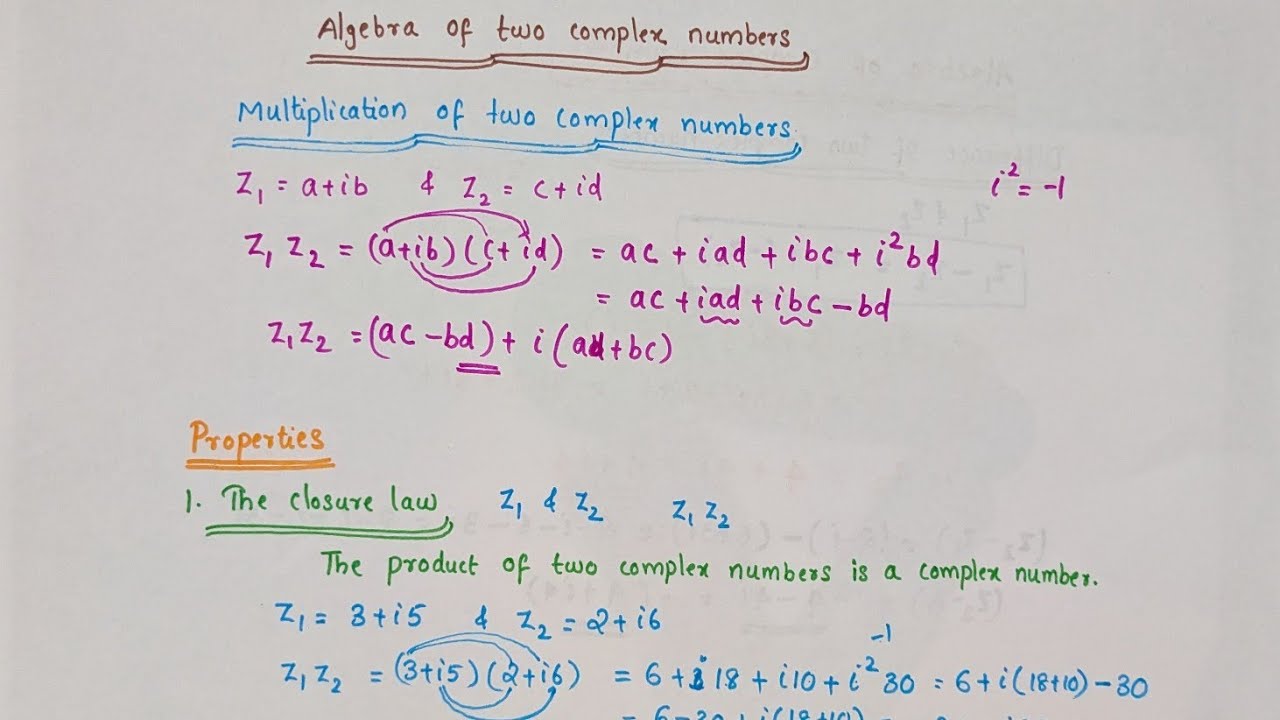 Multiplication of complex numbers//Algebra of complex numbers//Class 11 ...