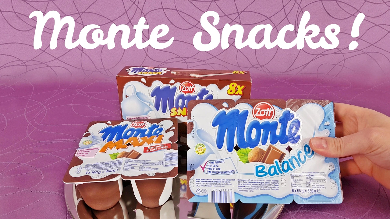 Monte Maxi, Monte balance & Monte Snack - im Vergleichstest - YouTube