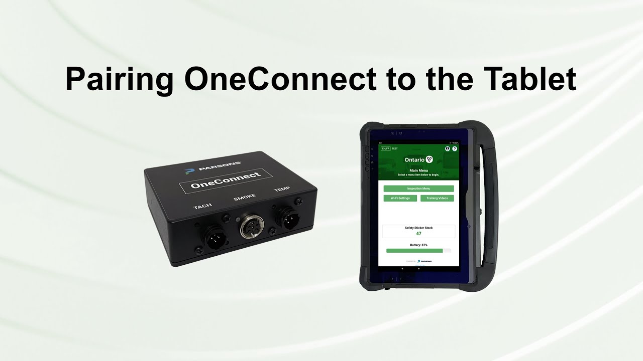 Pairing OneConnect to the Tablet - YouTube