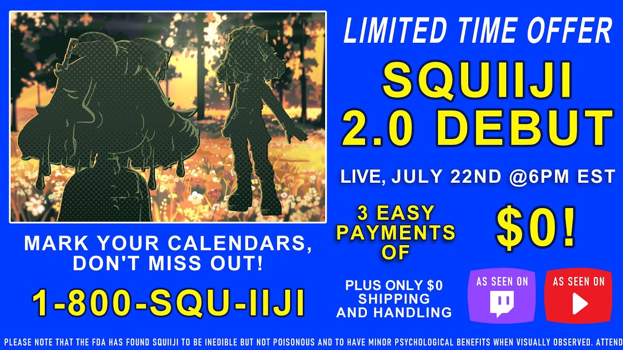 🍄 Get in here, it's SQUIIJI's 2.0 DEBUT 🔴Live! - YouTube