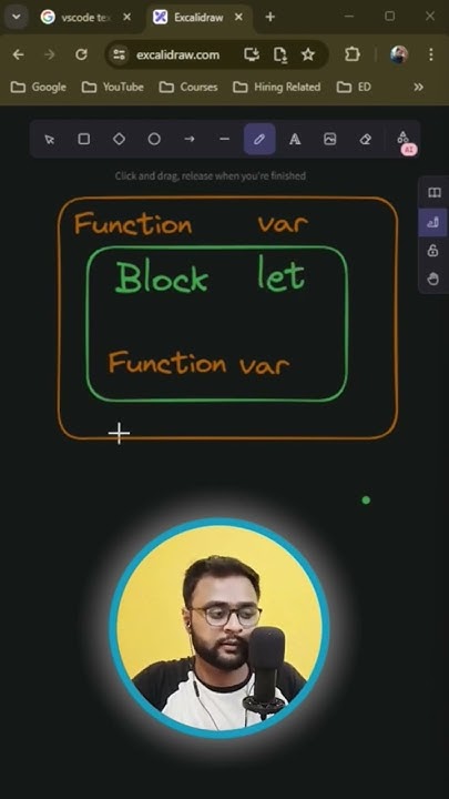 Part 5.1 #javascript variables | let vs var | blocked scope & function ...
