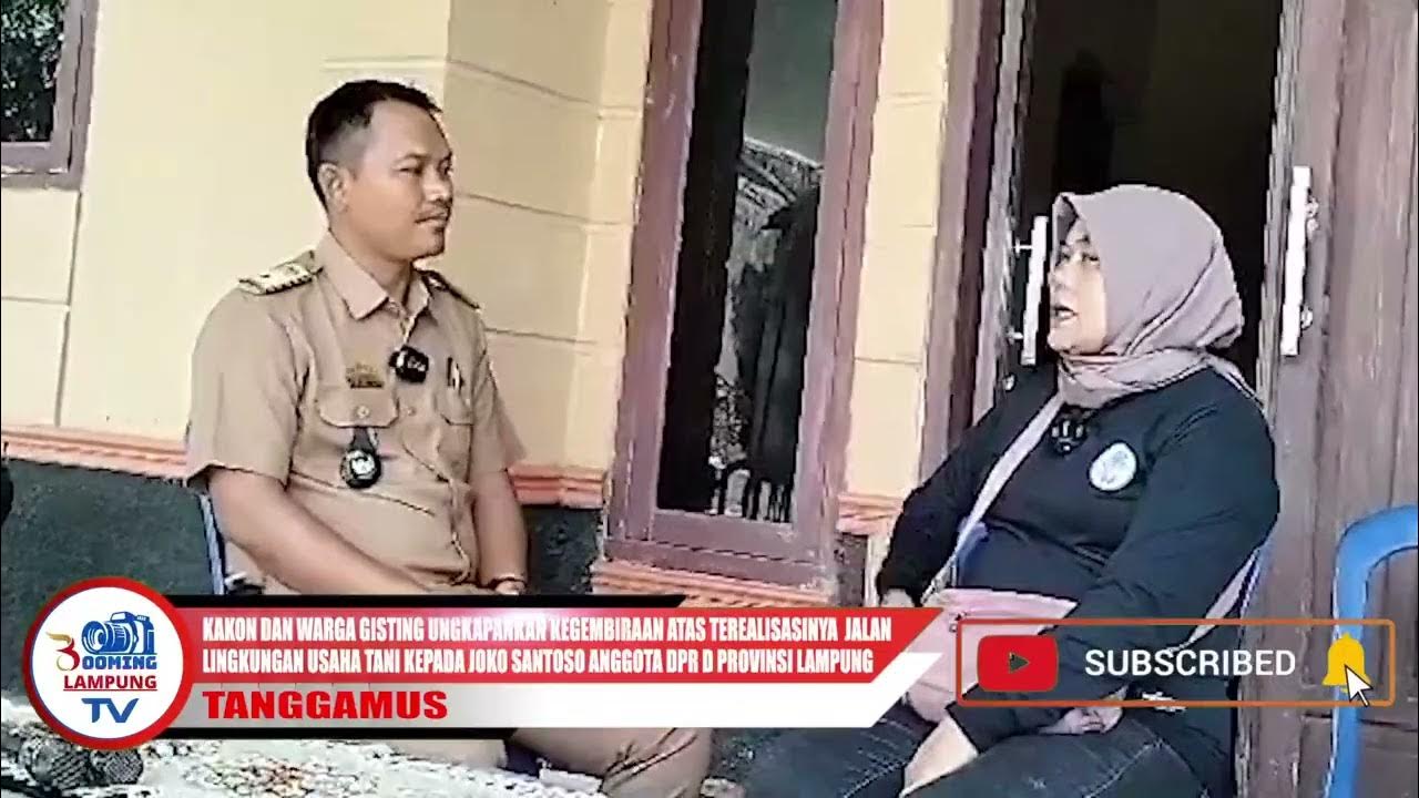 KAKON DAN WARGA GISTING GEMBIRA ATAS TEREALISASINYA JALAN LINGKUNGAN USAHA TANI KEPADA JOKO ...