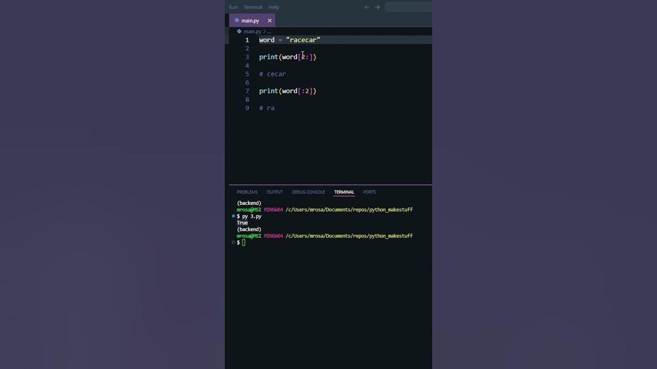 Learn To Slice Strings In Python Python Coding Programming Youtube