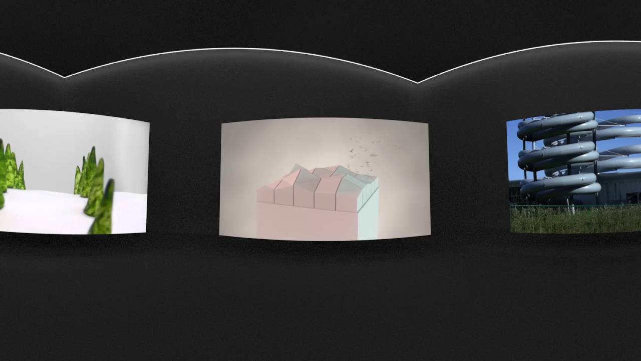 Videoloops - large scale installation 360° view - YouTube