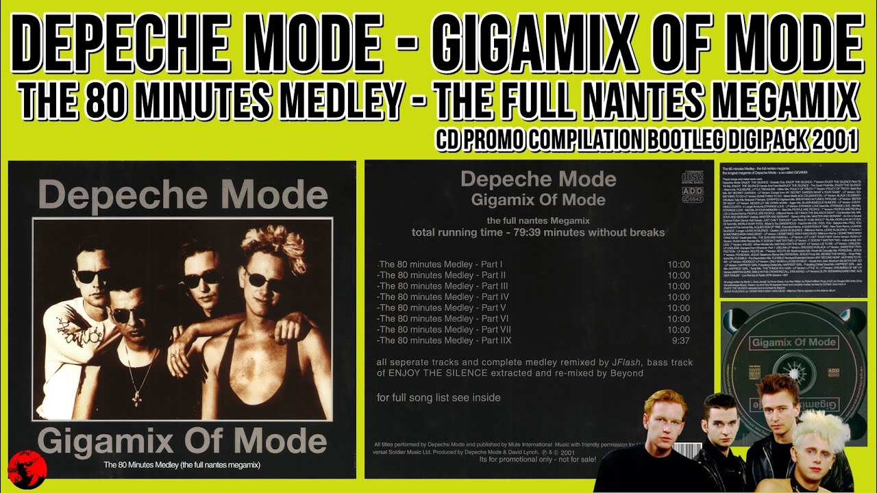 Depeche Mode - Gigamix of Mode (The Full Nantes Megamix) (CD Promo ...