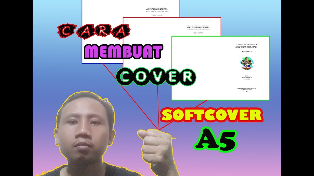 Cara MEMBUAT Cover Untuk SOFTCOVER A5 || Sendiri - YouTube