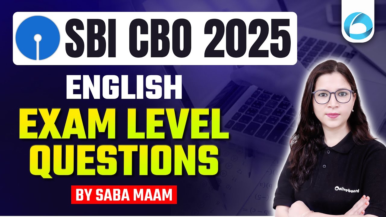 SBI CBO English 2025 | Exam Level Questions | Full Practice with Tricks ...