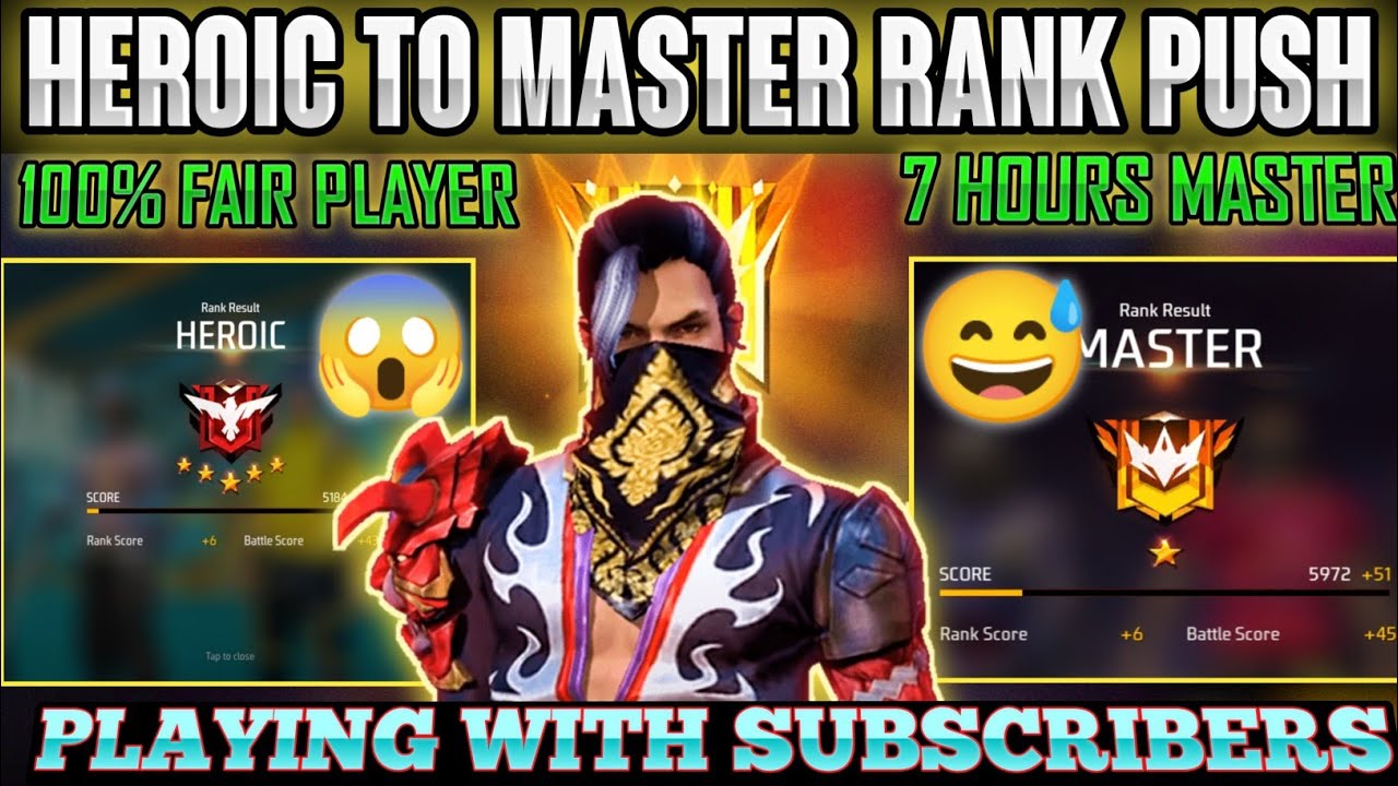 rank push tips And tricks || squad rank push with subscriber || herioc ...