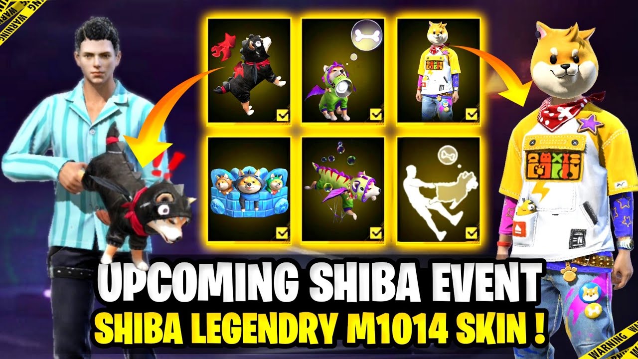 Shiba Event Free Fire 🐶 Shiba Legendry M1014 Skin Free Fire | Upcoming ...